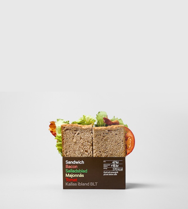 Minimal and Clever Sandwich Packaging - Marsuno